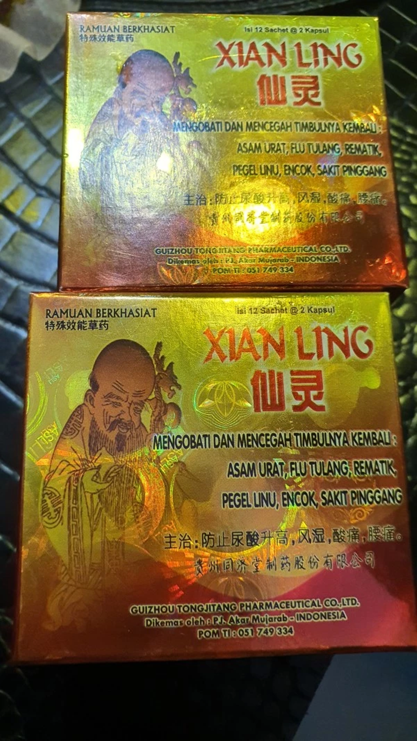 Xian Ling Capsule Original Herbal For Sciatica, Gout, Rheumatism FREE ...